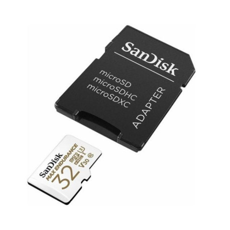 Memory Card SanDisk High Endurance Micro SDHC 32GB + SD Adapter ...