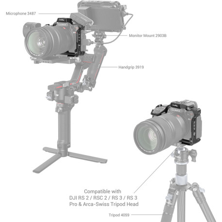 Camera Cage Smallrig Black Mamba Camera Cage - Panasonic Lumix S5 II ...