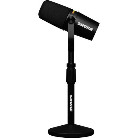 Микрофон Shure MV7+ Podcast Microphone Stand Kit (черен) | ФотоСинтезис