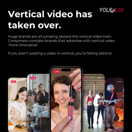 Camcorder YoloLiv Verticam Full HD Vertical Live Streaming PTZ Camera ...